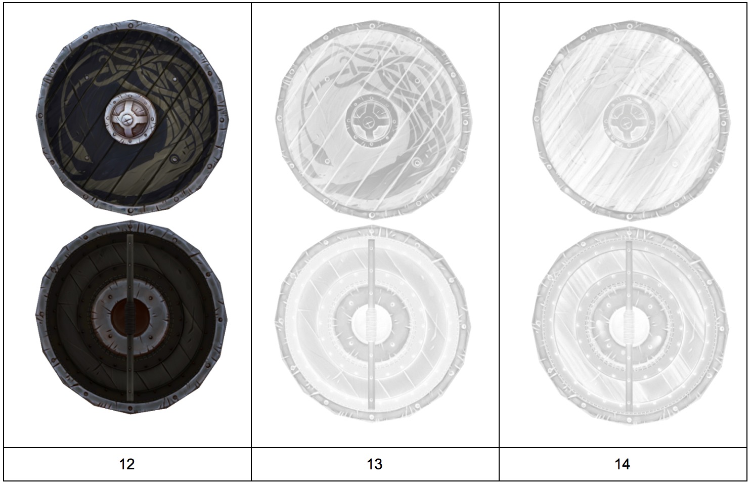 Viking Shield: Creating Stylized Textures Using Baked Maps - Sketchfab ...