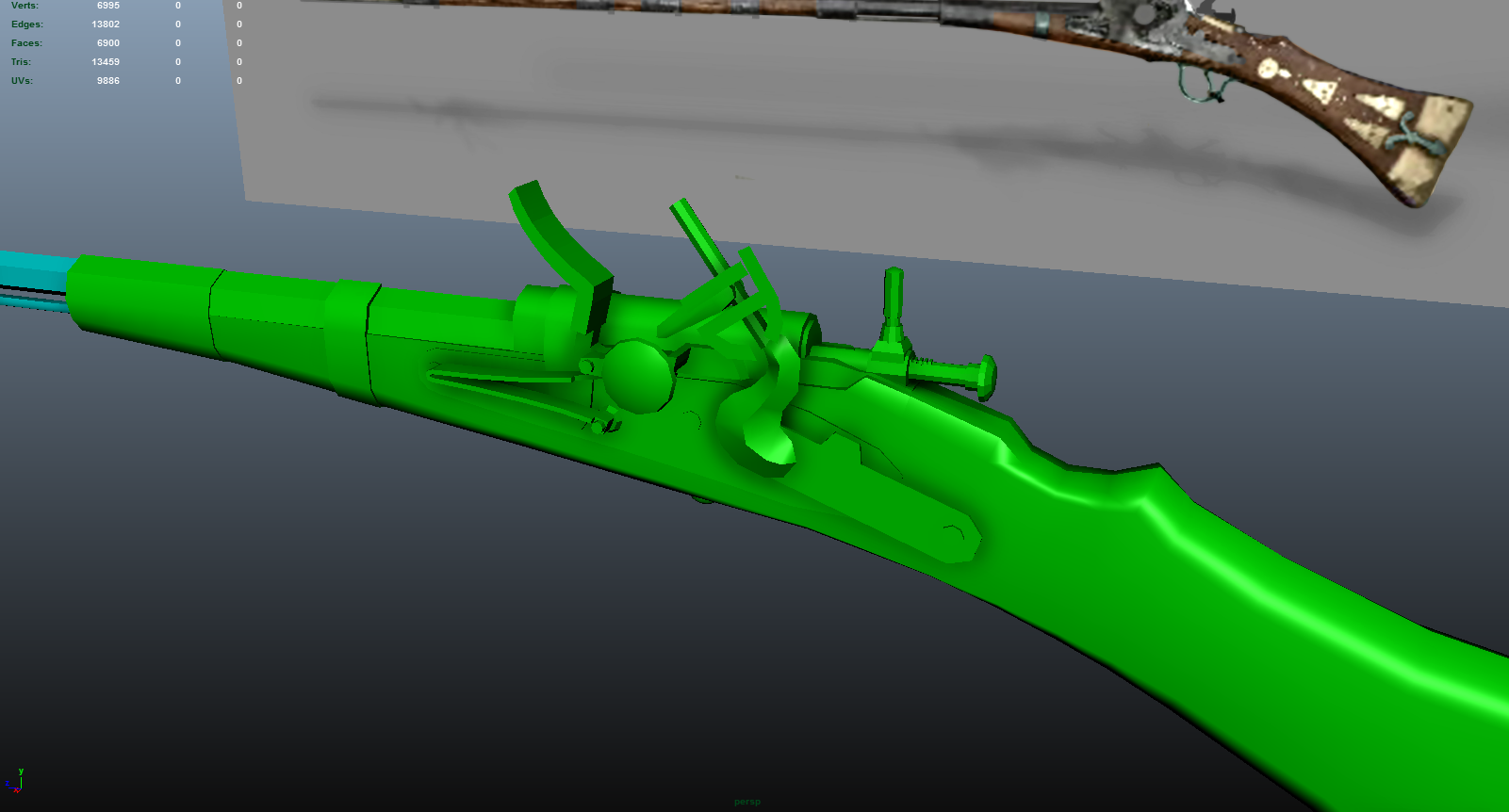 Sketchfab Community Blog - Art Spotlight: Flintlock Rifle