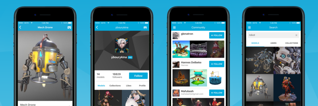 Introducing the Sketchfab App for iOS and Android - Sketchfab Community Blog - Sketchfab ...