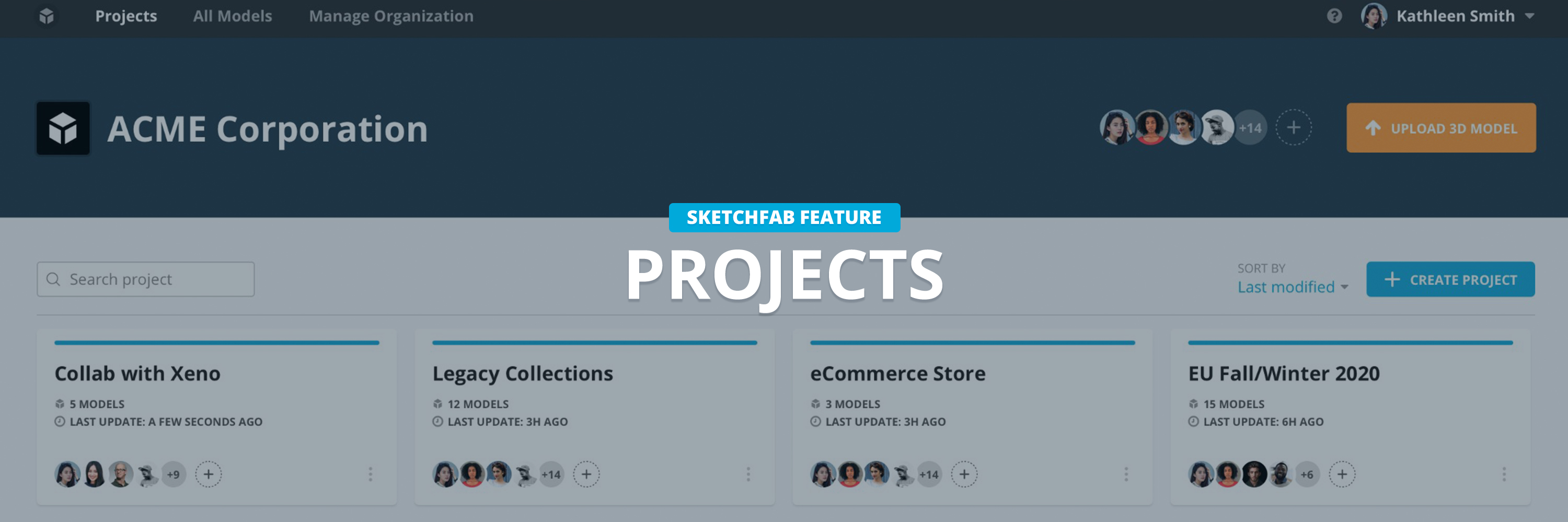 Announcing Projects for Teams - Sketchfab Community Blog - Sketchfab Community Blog