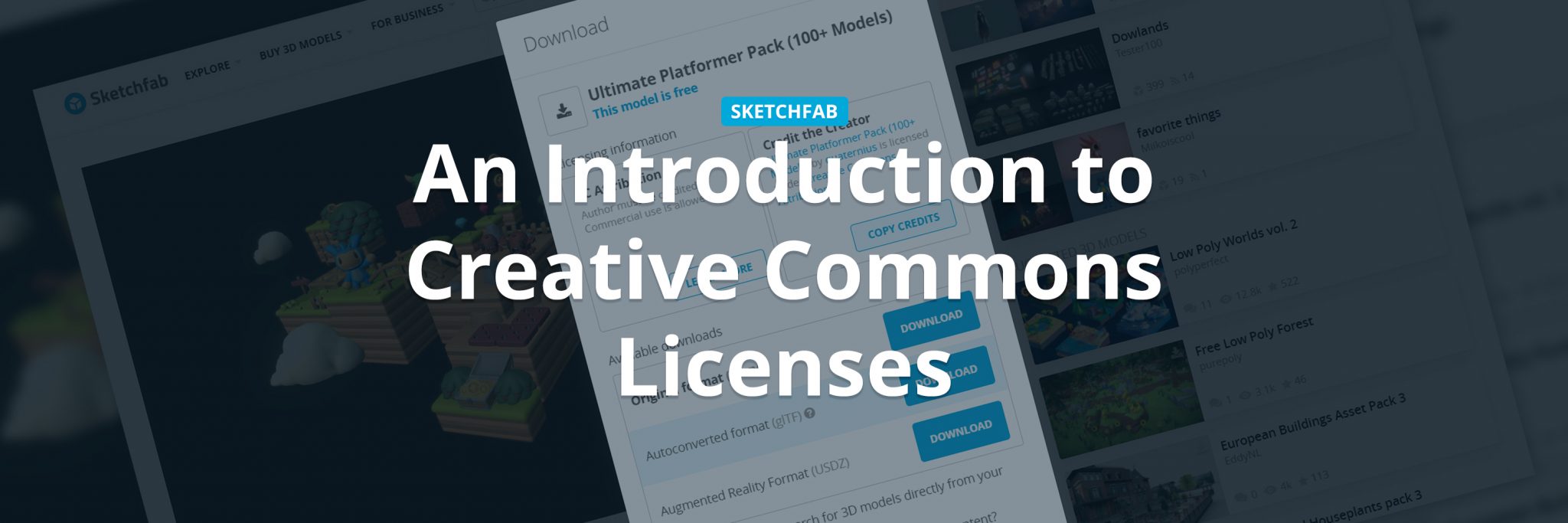 An Introduction to Creative Commons Licenses - Sketchfab Community Blog ...